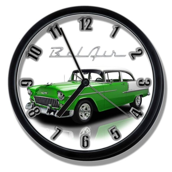 Clock | Wall Decor | Green 955 Chevrolet Bel Air Wall Clock New | Poshmark